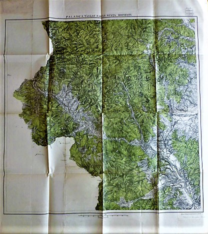 Palanka Sulta Moinesti Romania Landkarte map 1917 | B.U.C.H